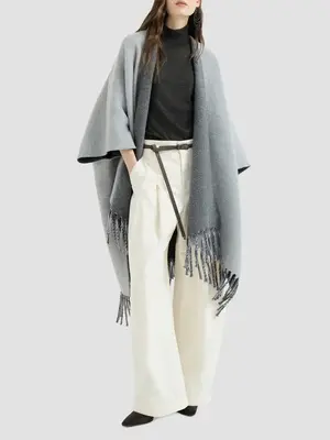 Brunello Cucinelli Cashmere And Silk Lightweight Turtleneck Sweater - Anthracite