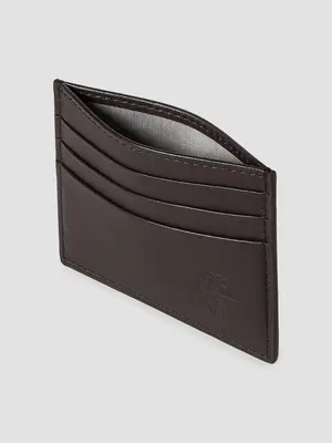 Brunello Cucinelli Smooth Calfskin Card Holder - Brown