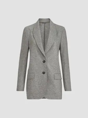 Brunello Cucinelli Cashmere Jersey Deconstructed Blazer