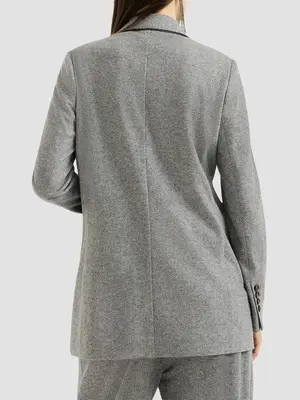Brunello Cucinelli Cashmere Jersey Deconstructed Blazer