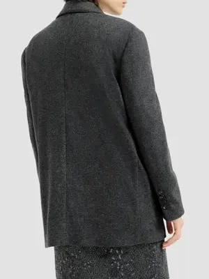 Brunello Cucinelli Cashmere Jersey Blazer - Anthracite
