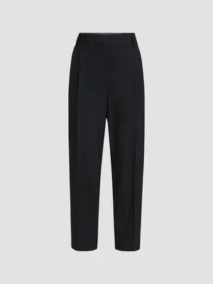 Brunello Cucinelli Tropical Luxury Wool Slouchy Trousers