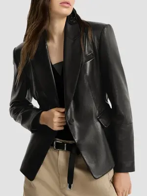 Brunello Cucinelli Nappa Leather Blazer