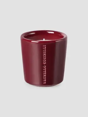 Brunello Cucinelli Scented Candle In Craquele Ceramic Vessel - Amaranth