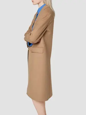 Miu Miu Single-breasted Double Cashmere Coat