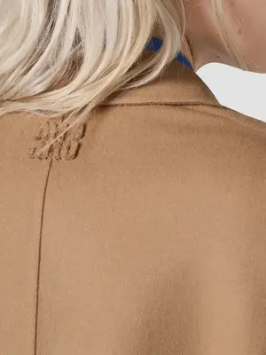Miu Miu Single-breasted Double Cashmere Coat