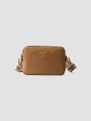 Prada Small Leather Shoulder Bag - Brown
