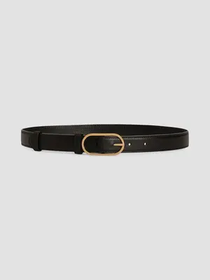 Dolce & Gabbana Italian Tailoring Dg Leather Belt - Nero