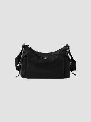 Prada Large Explore Nappa Leather Shoulder Bag - Black