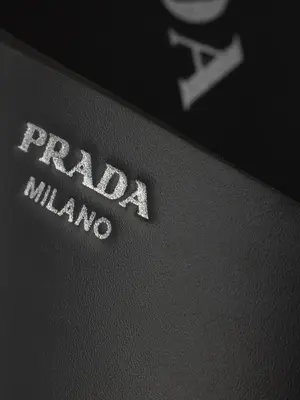Prada Crisscross Rubber Slides