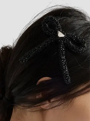 Prada Hair Clip With Crystals