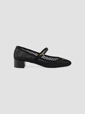 Prada Low Heel Mesh Fabric Ballerinas