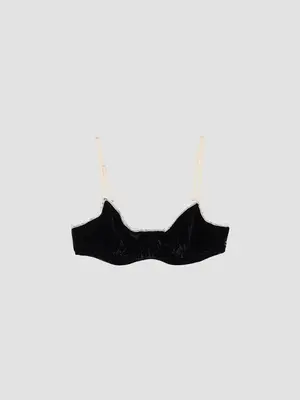Prada Velvet Bra - Black