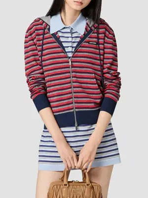 Miu Miu Wool Hoodie Sweatshirt