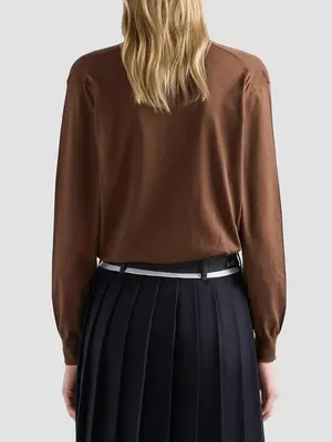 Prada Silk Polo Shirt - Brown