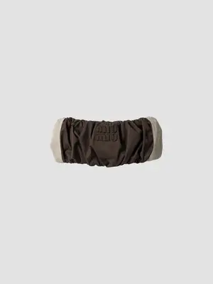 Miu Miu Washed Twill Bandeau Top