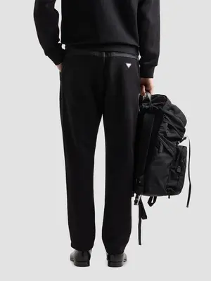 Prada Cotton Fleece Pants With Re-nylon Details