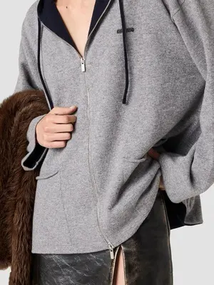 Miu Miu Cashmere Cardigan Hoodie