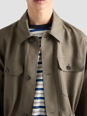 Prada Mohair And Wool Safari Jacket