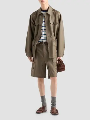 Prada Mohair And Wool Safari Jacket
