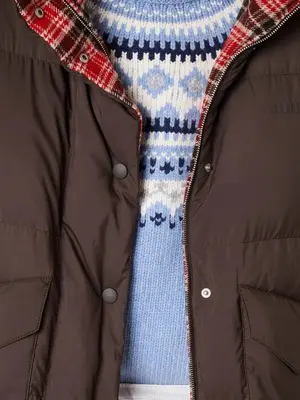 Miu Miu Technical Pongé Reversible Down Jacket