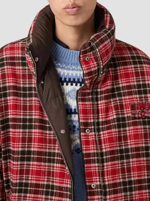 Miu Miu Technical Pongé Reversible Down Jacket