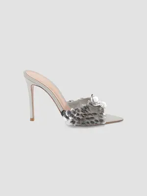 GIANVITO ROSSI 85mm Pailette-embellished Suede Stiletto Mules