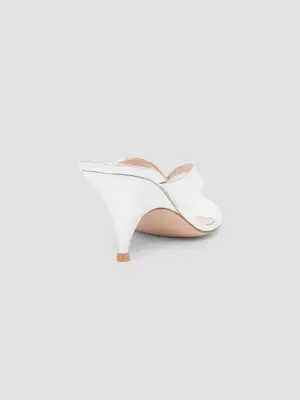 GIANVITO ROSSI 70mm Patent Leather Sandals - Silver