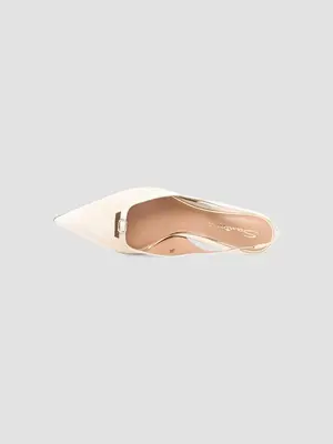 Santoni Sabine Suede Slingback Pumps