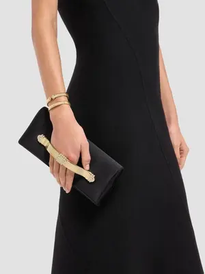 BVLGARI Tubogas Satin Clutch