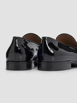 GIANVITO ROSSI Jean Vernice Patent Leather Loafers