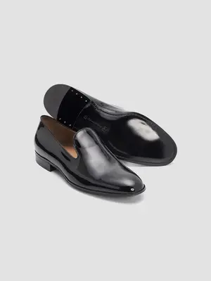 GIANVITO ROSSI Jean Vernice Patent Leather Loafers