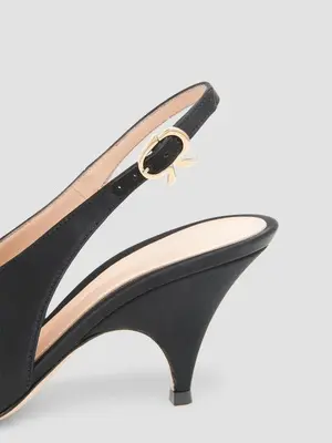 GIANVITO ROSSI Sofia 70mm Crepe Satin Slingback Pumps