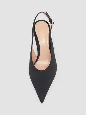 GIANVITO ROSSI Sofia 70mm Crepe Satin Slingback Pumps