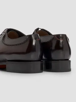 Santoni Fortuna Leather Oxfords