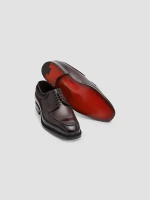 Santoni Fortuna Leather Oxfords
