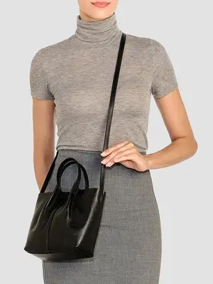 Il Bisonte Nina Leather Tote Bag - Nero