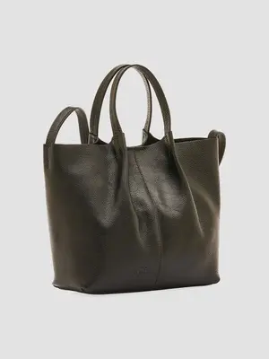 Il Bisonte Nina Leather Tote Bag - Nero