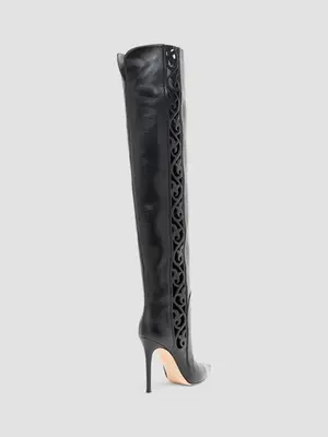 GIANVITO ROSSI 105mm Leather Over-the-knee Boots