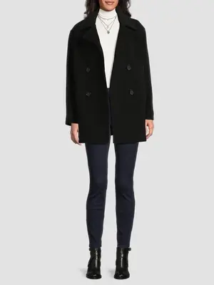 Cinzia Rocca Icons Notch Collar Peacoat - Black