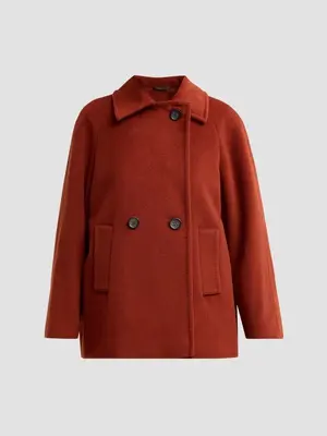 Cinzia Rocca Virgin Wool Double-breasted Jacket - Paprika