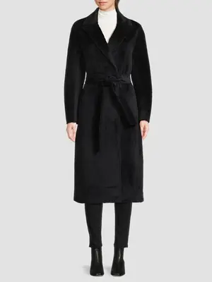 Cinzia Rocca Pressed Alpaca-blend Wrap Jacket