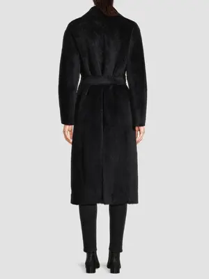 Cinzia Rocca Pressed Alpaca-blend Wrap Jacket
