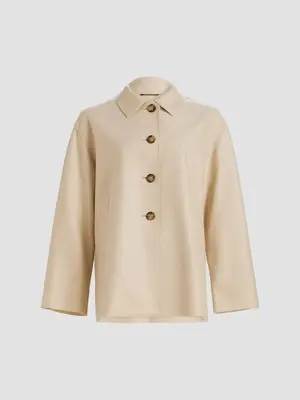 Cinzia Rocca Lightweight Wool Jacket - Sand
