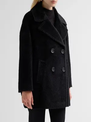 Cinzia Rocca Icons Wool & Alpaca-blend Peacoat