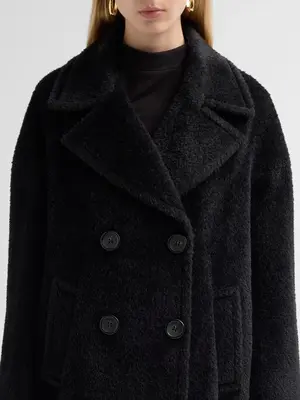 Cinzia Rocca Icons Wool & Alpaca-blend Peacoat