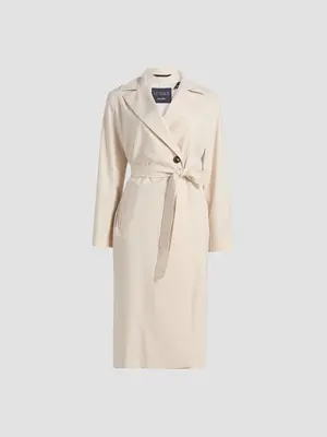 Cinzia Rocca Wrap Cotton-blend Trench Coat