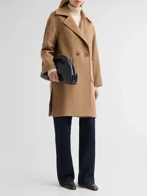 Cinzia Rocca Icons Wool & Cashmere-blend Double-breasted Coat