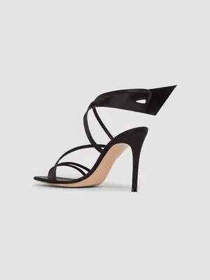 GIANVITO ROSSI 95mm Crystal-embellished Satin Sandals