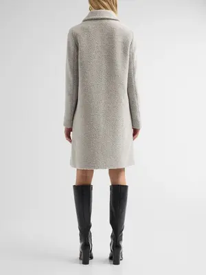 Cinzia Rocca Icons Bouclé Wool-blend Coat